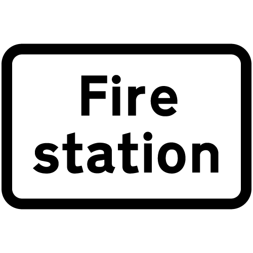 Fire station. Diag 563v7 – Safety Sign Warehouse