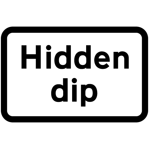 Hidden dip. Diag 563v9 – Safety Sign Warehouse