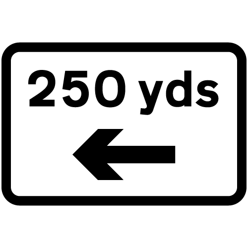 Direction and distance to hazard. Diag 573 – Safety Sign Warehouse