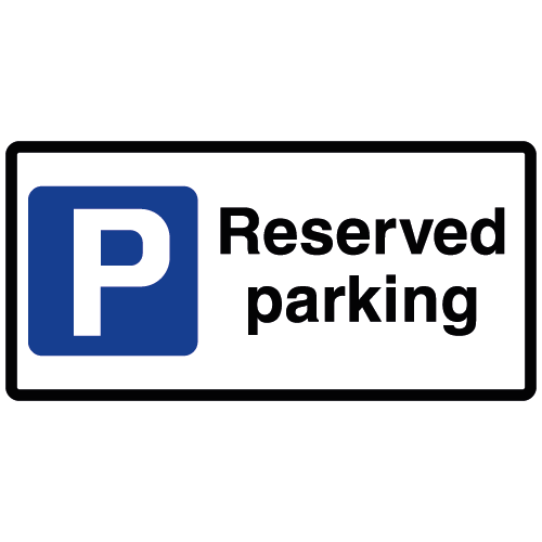 Reserved Parking sign – Ref: cp29 – Safety Sign Warehouse