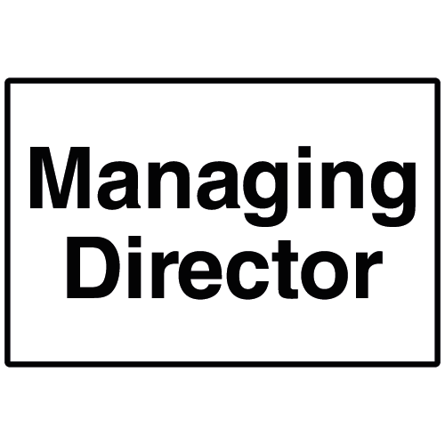 Managing Director sign – Ref: cp54 – Safety Sign Warehouse