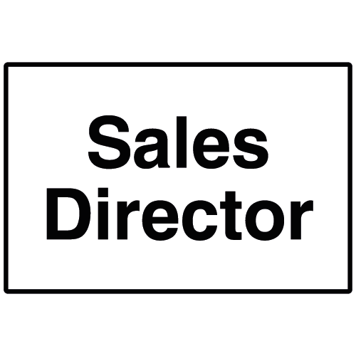Sales Director sign – Ref: cp55 – Safety Sign Warehouse