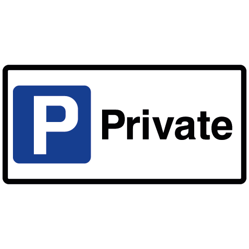 Private sign – Ref: cp71 – Safety Sign Warehouse