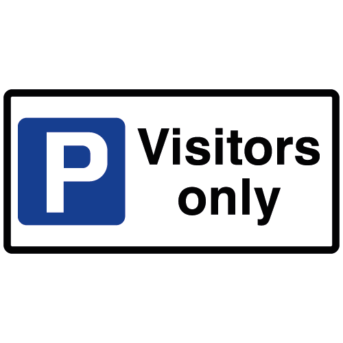 Visitors Only sign – Ref: cp81 – Safety Sign Warehouse