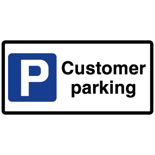 Customer Parking sign – Ref: cp82 – Safety Sign Warehouse