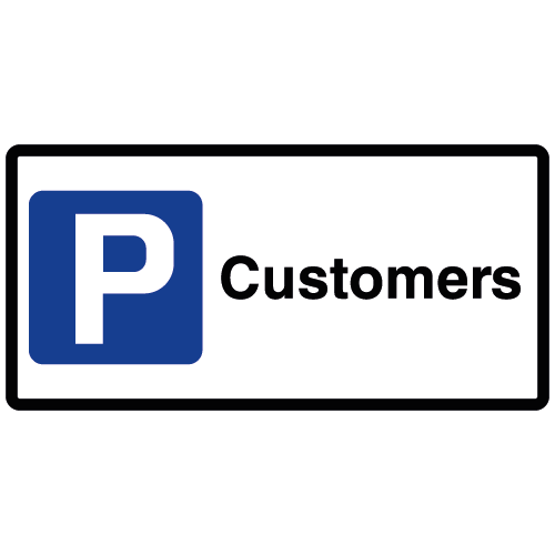 Customers sign – Ref: cp83 – Safety Sign Warehouse