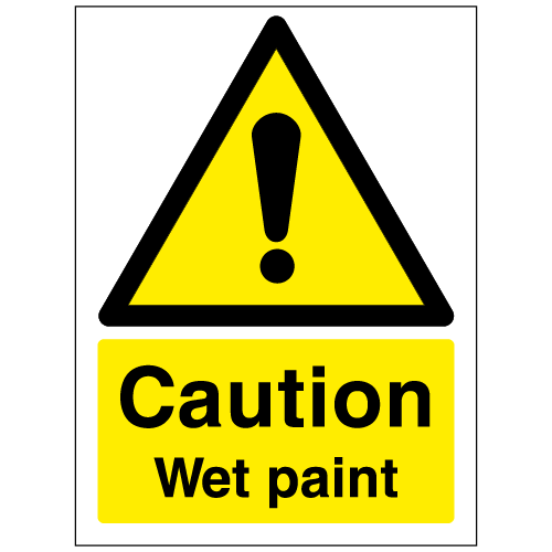 Caution Wet Paint sign – Ref: w15 – Safety Sign Warehouse