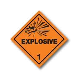 Explosive substance 1 Label – ref: hwd1 – Safety Sign Warehouse