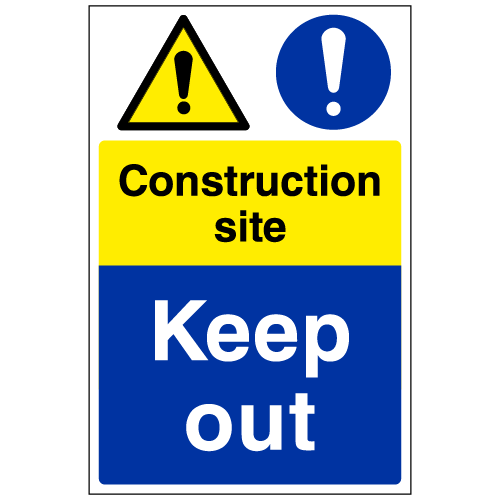 Construction site Keep out sign – Ref: w258 – Safety Sign Warehouse