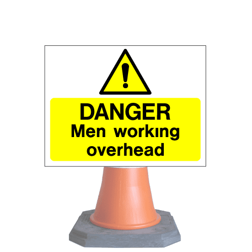 Danger Men working overhead cone sign – cns 59 (cone sold separately ...