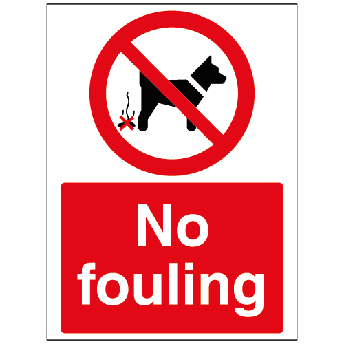 No Fouling sign – Ref: p297 – Safety Sign Warehouse