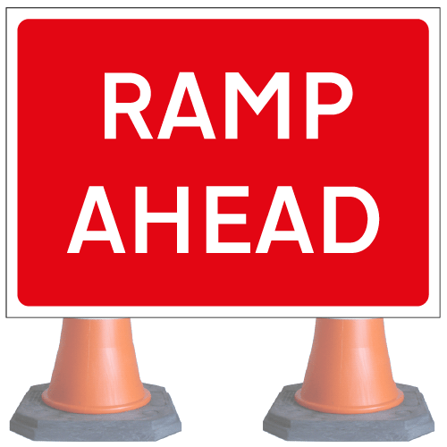 Ramp Ahead cone sign – cns 7010.1v2 (cone sold separately) – Safety ...