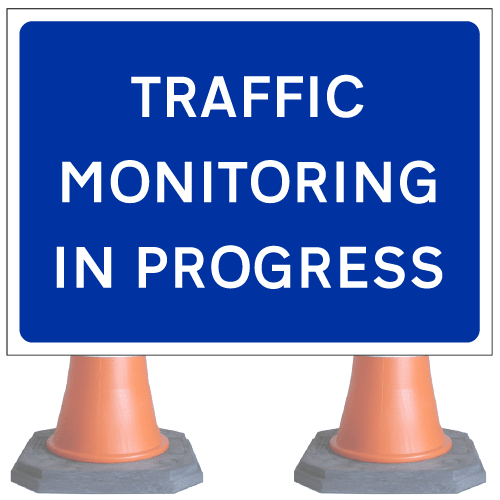 Traffic monitoring in progress cone sign – cns87 (cone sold separately ...
