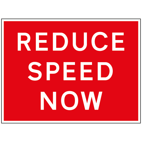 Reduce Speed Now sign – Ref: tc11 – Safety Sign Warehouse