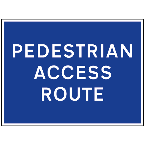 Pedestrian Access Route sign – Ref: tc73 – Safety Sign Warehouse