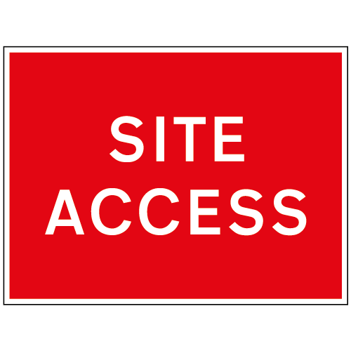 Site Access sign – Ref: tc80 – Safety Sign Warehouse