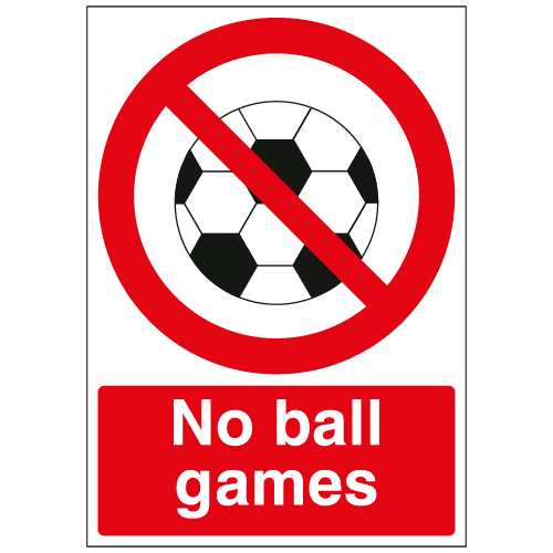 No Ball Games sign – Ref: p170 – Safety Sign Warehouse