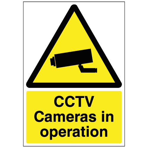 CCTV cameras in operation sign – Ref: w138 – Safety Sign Warehouse