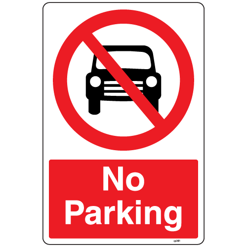 No Parking – Prohibition Symbol With Car – Safety Sign Warehouse